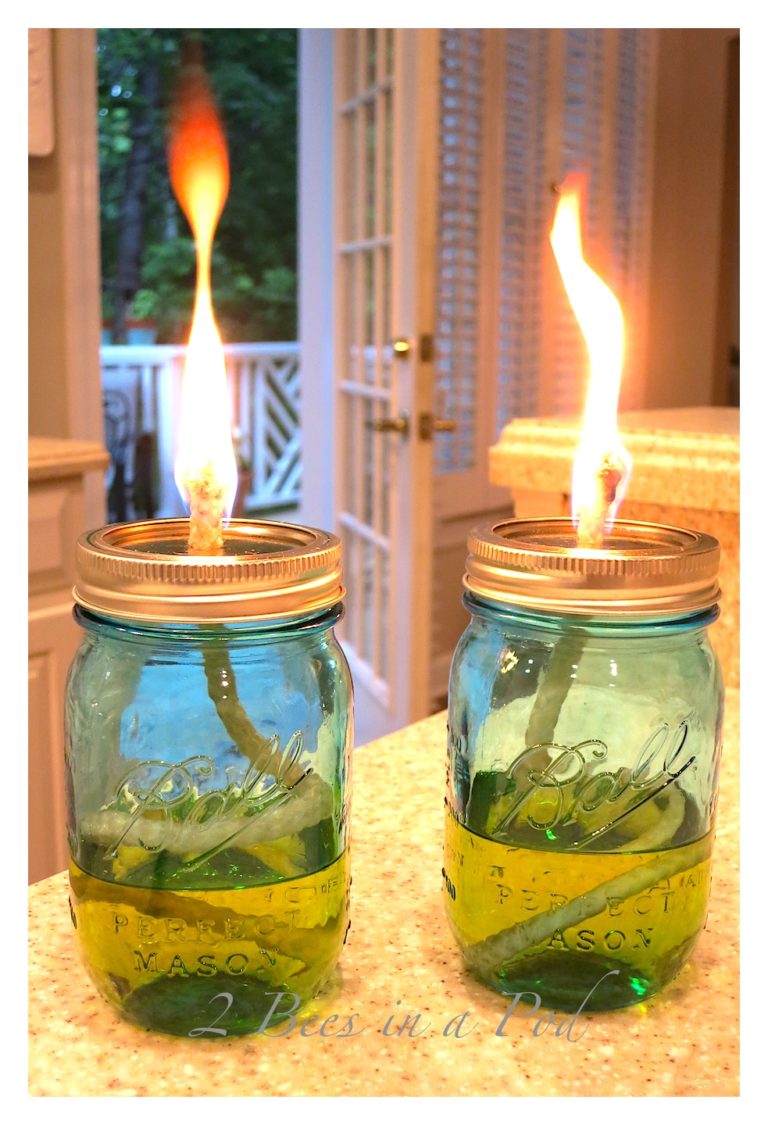 Citronella oil lamps - 15 tips how to make your own - Warisan Lighting