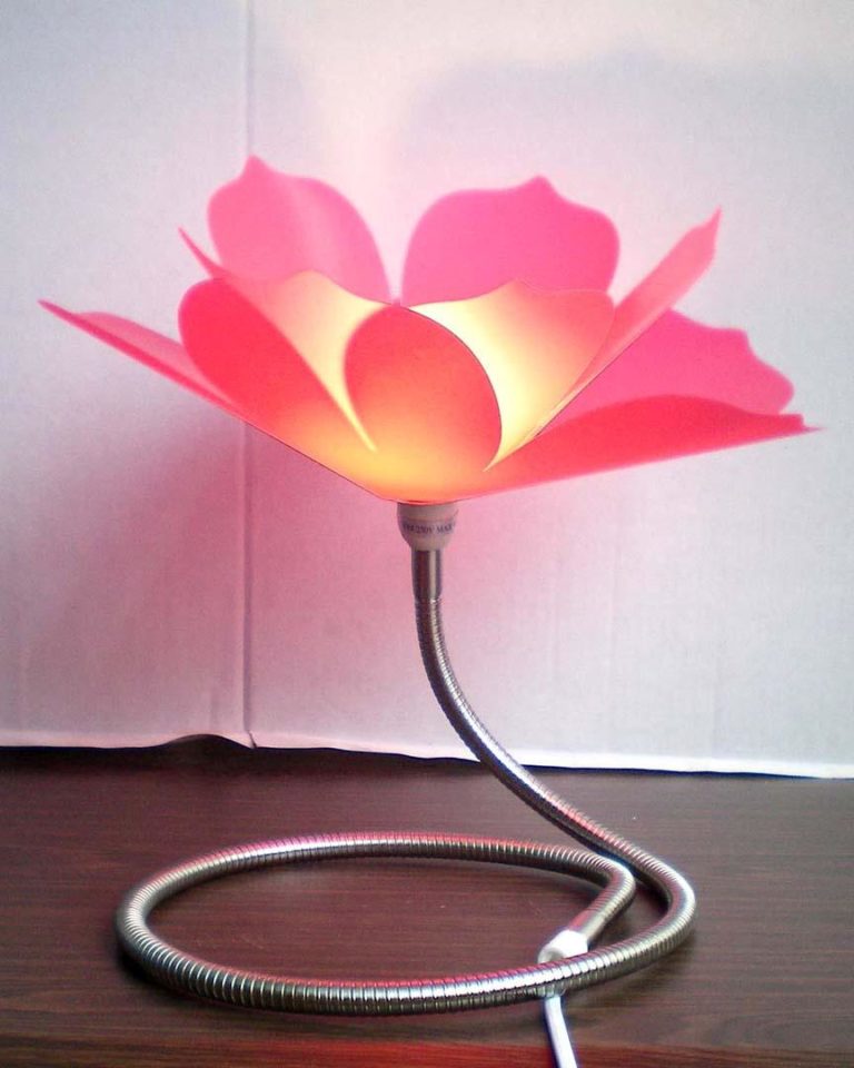 Flower table lamp - 10 perfect ways to make your table more beautiful ...