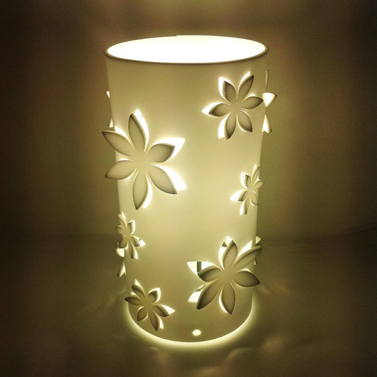 Flower table lamp - 10 perfect ways to make your table more beautiful ...