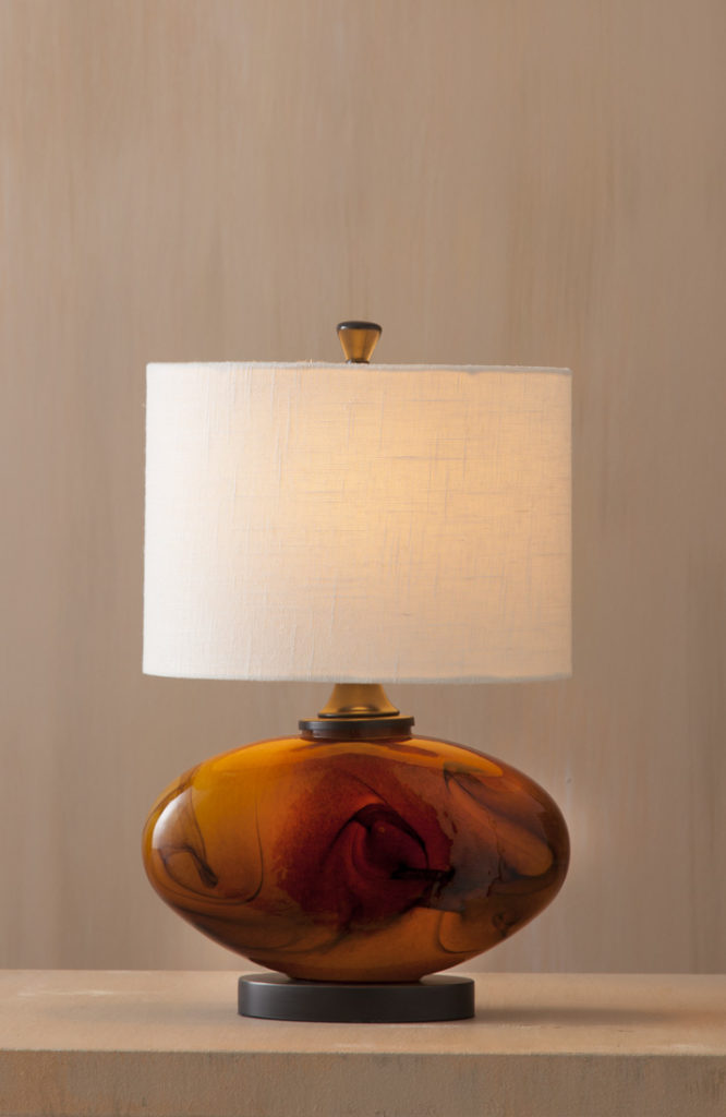 Amber glass lamps give your space warm and refreshing ambience ...