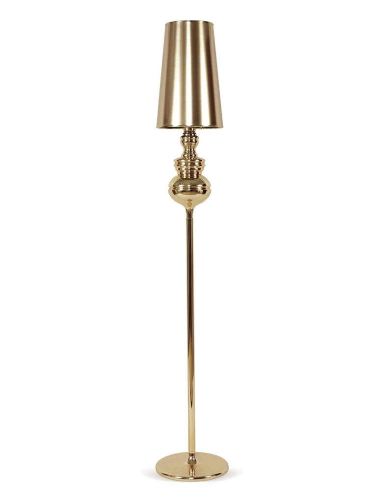 Gold floor lamps - attractive pieces of light for your classical ...