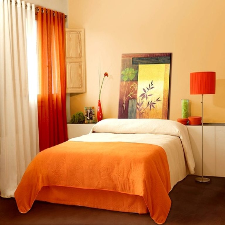 Make Home Decoration Fun With light orange wall paint - Warisan Lighting