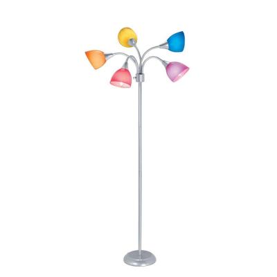 Decorate home with multi head floor lamp to add a glimpse of colorful ...