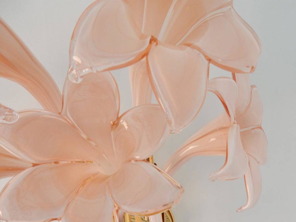 Create a beautiful look with Pink flower wall light - Warisan Lighting