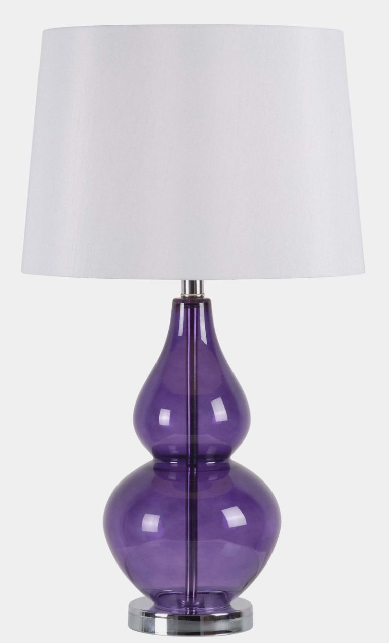 Purple glass table lamp - A Touch of Purple Sophistication For Your ...