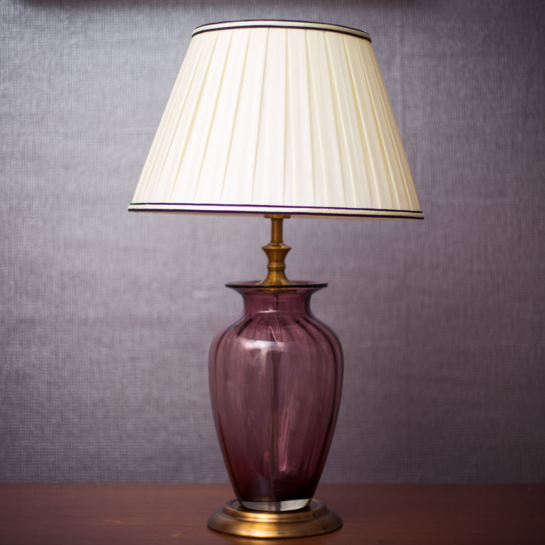 Purple glass table lamp - A Touch of Purple Sophistication For Your ...