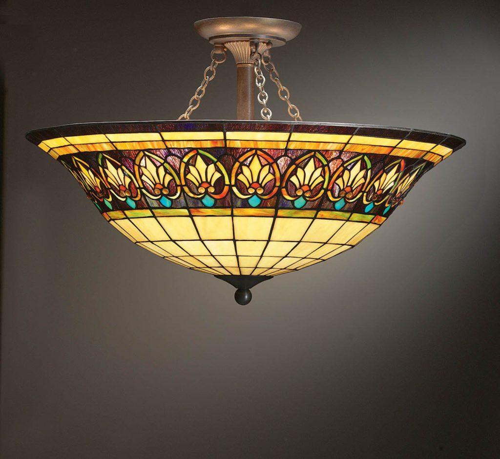 Add Decor And Lighting To Your Room Using Stained Glass Ceiling Fan ...