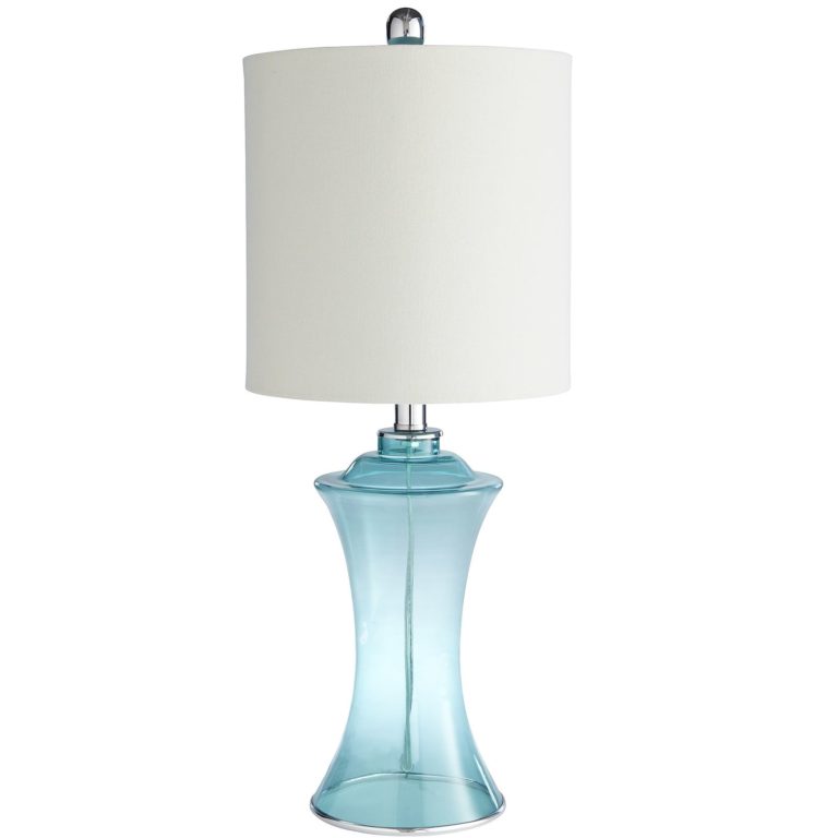 Teal glass lamp - creation of harmony within the room - Warisan Lighting