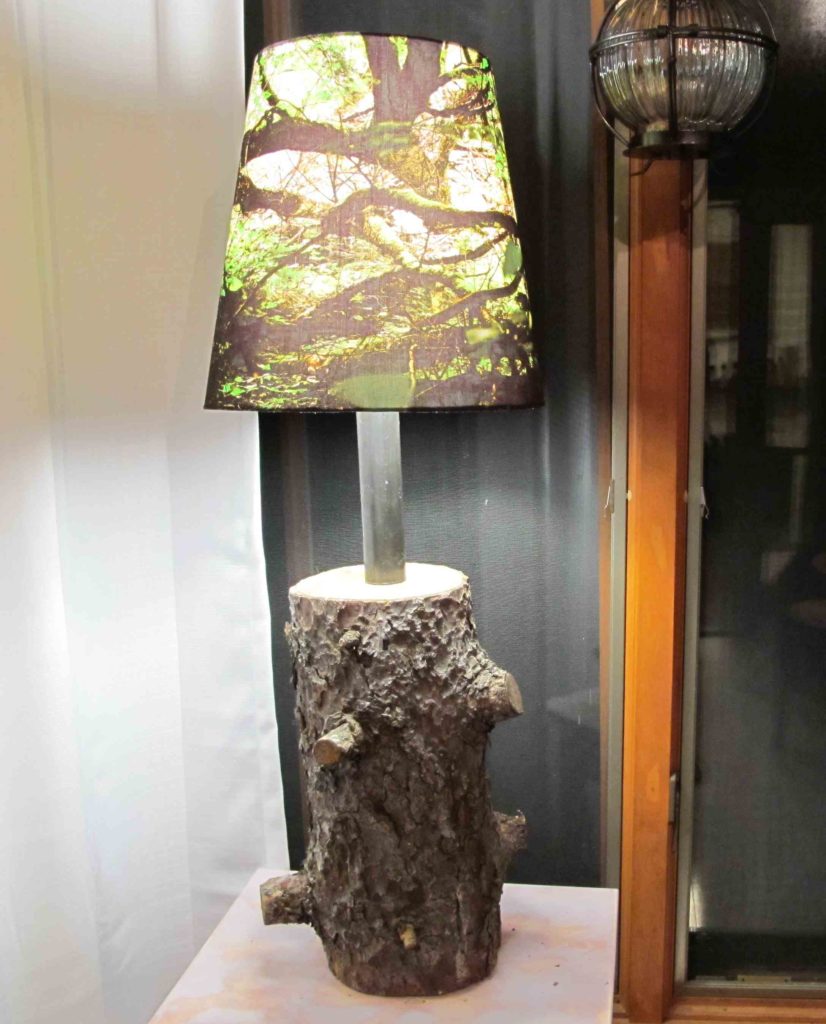 Bring the outdoors in with the Tree stump lamp - Warisan Lighting