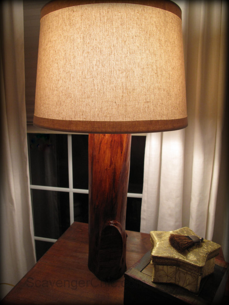 Bring the outdoors in with the Tree stump lamp - Warisan Lighting