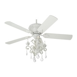 White Ceiling Fan Light Kit - Warisan Lighting