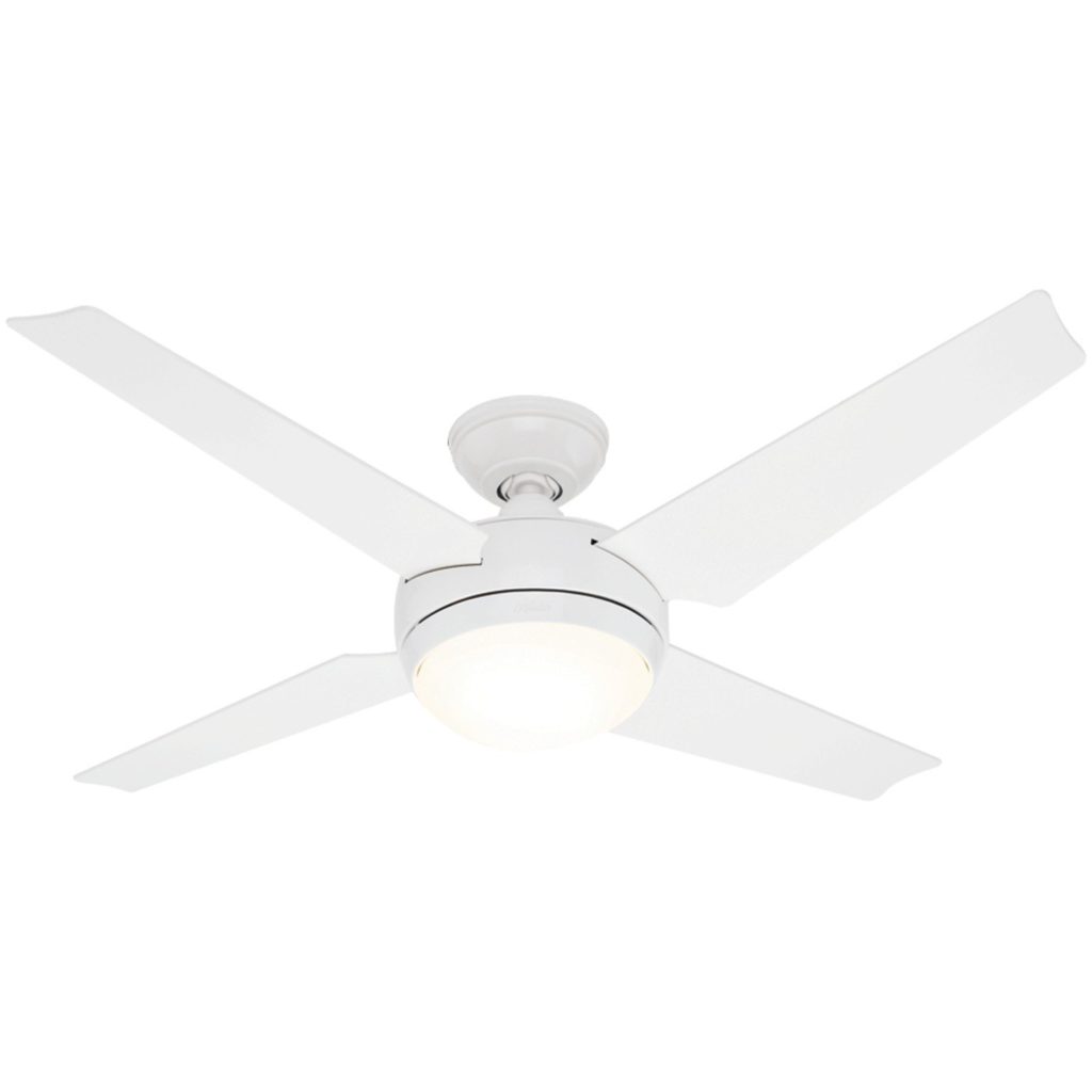 White Ceiling Fan Light Kit - Warisan Lighting