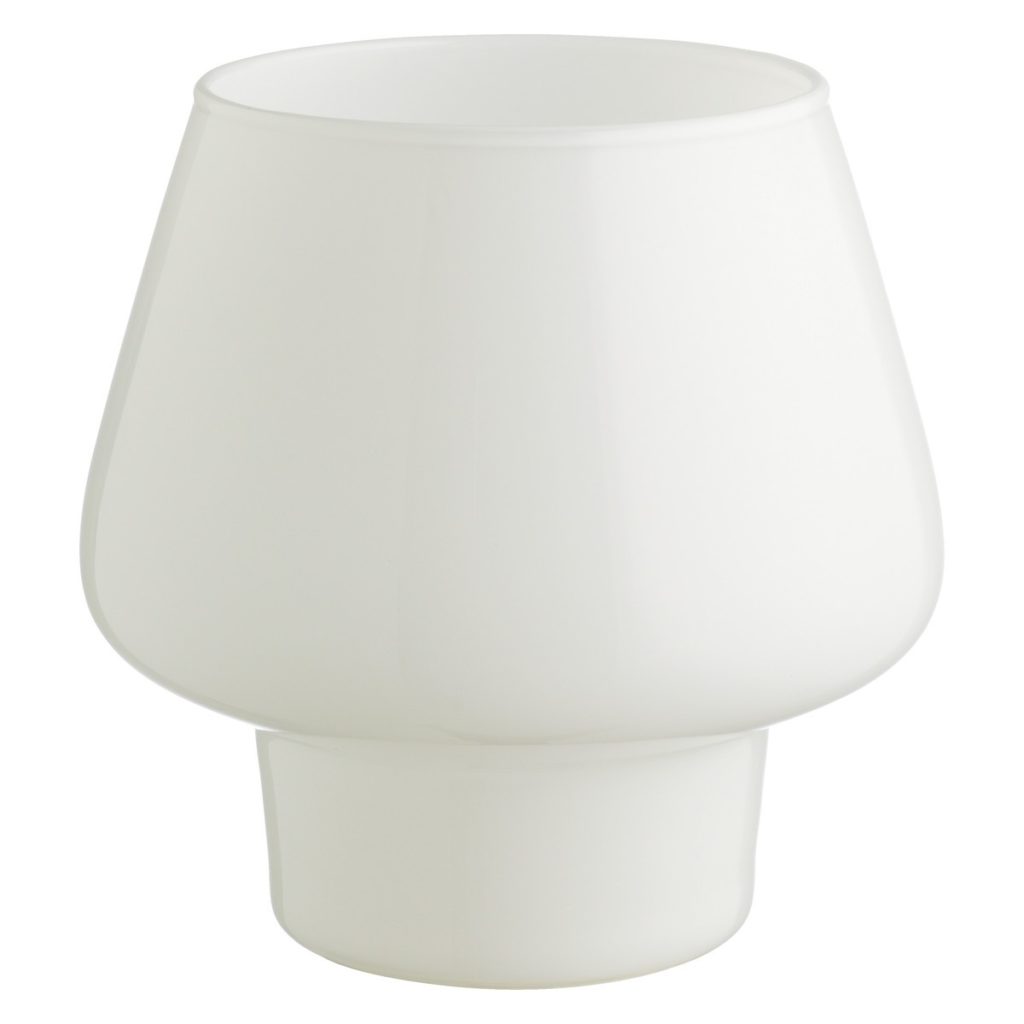 White glass lamp - 10 options for table lamps - Warisan Lighting