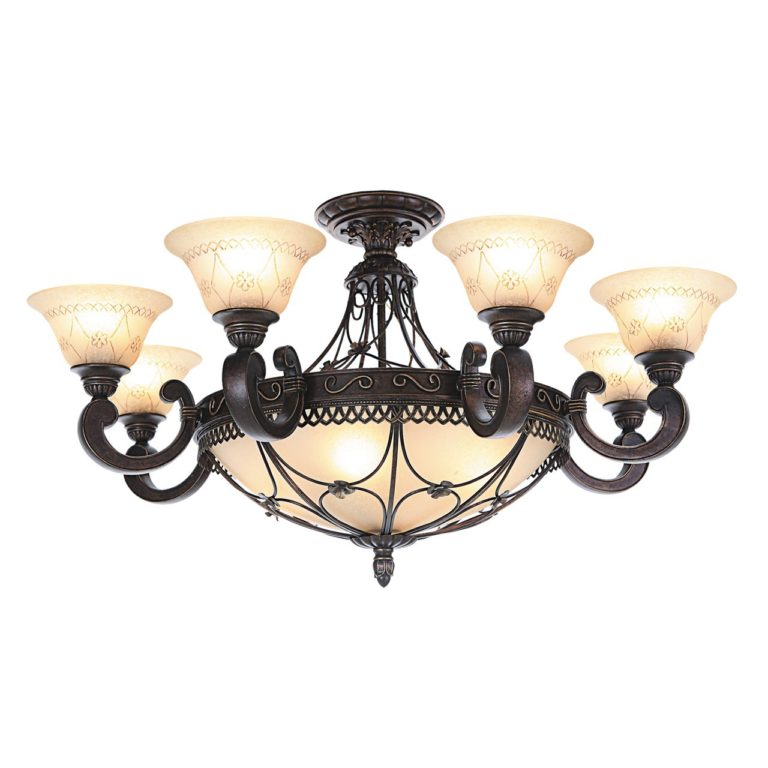 10 options of Wrought iron ceiling lights - Warisan Lighting