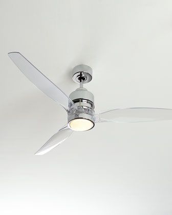 Acrylic ceiling fan - great approach to include loads of intrigue style ...