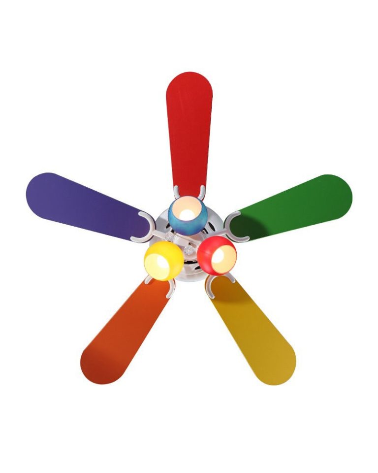 Multi colored ceiling fan for the style of your rooms - Warisan Lighting