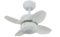 Small white ceiling fans convey solace and satisfaction to the entire ...