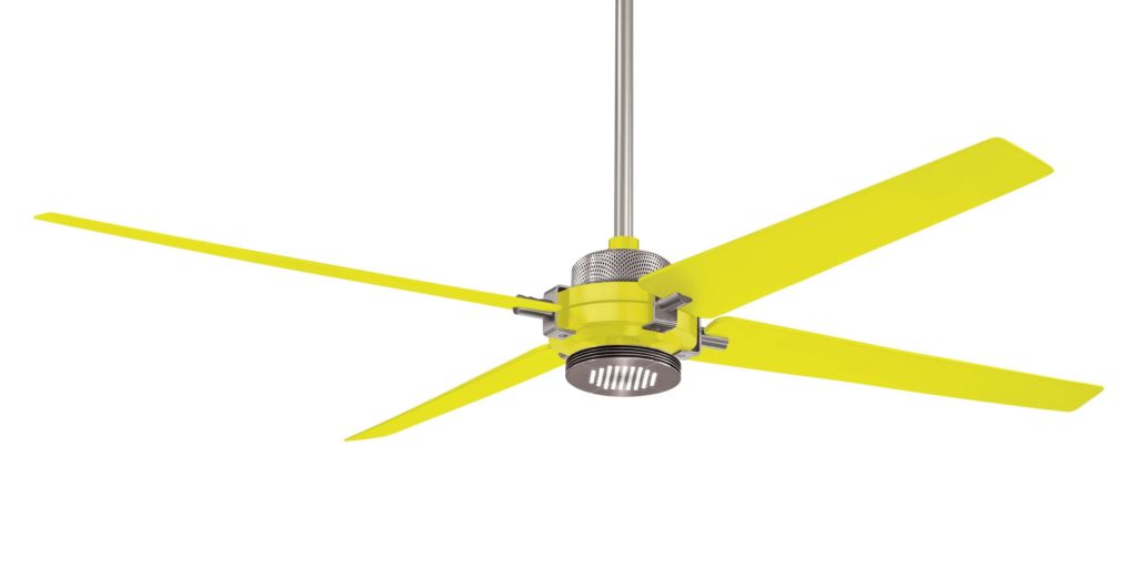 Yellow ceiling fan for a sunny home decor - Warisan Lighting